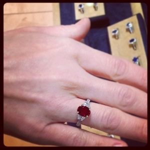 Color and funky engagement rings rule the day - Engagement 101