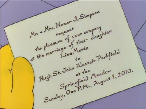 Lisa Simpson Gets Married - Engagement 101